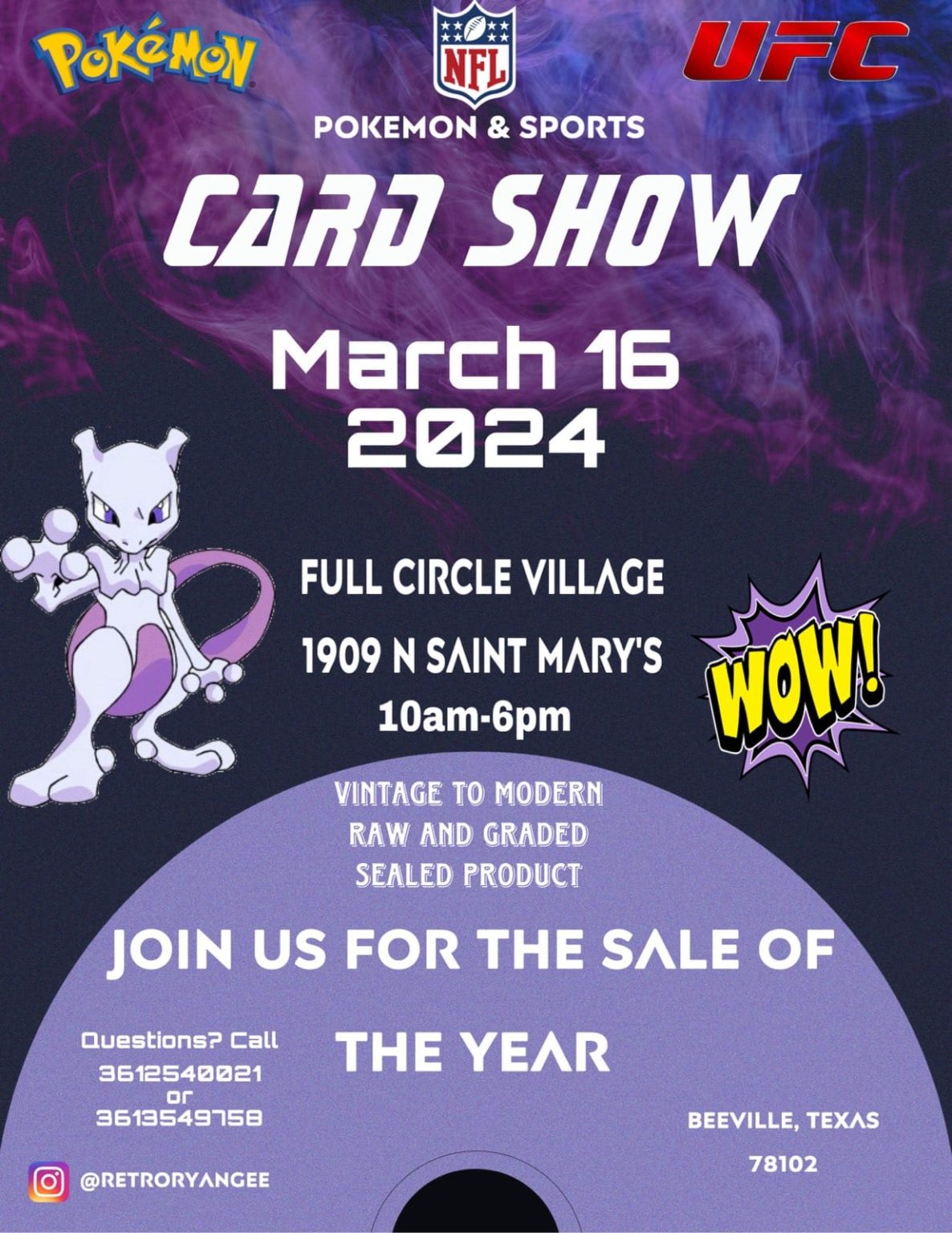 Pokemon & Sports Card Show – Beeville, TX – Sports Card Radio