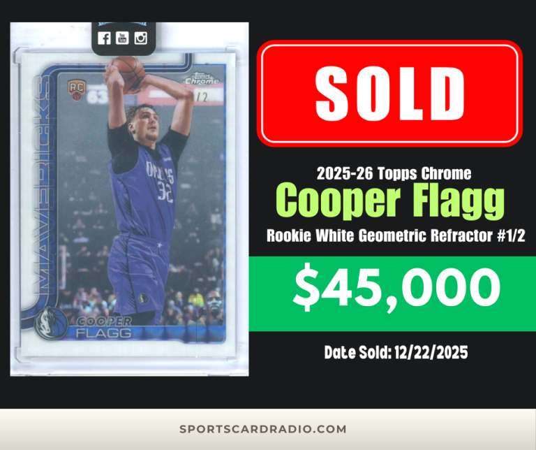 Topps Chrome Cooper Flagg Parallel Sells for $45,000 – Sports Card Radio